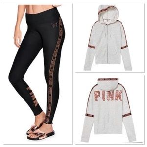 PINK Victoria's Secret | Tops | Nwt Vs Pink Medium Bling Set Htf | Poshmark